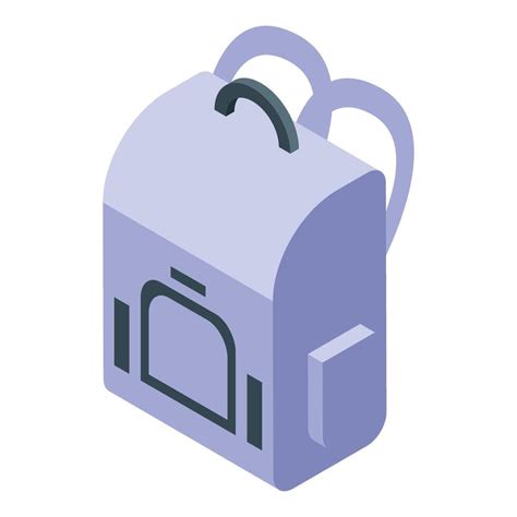 School Backpack Icon Isometric Style 48780661 Vector Art At Vecteezy