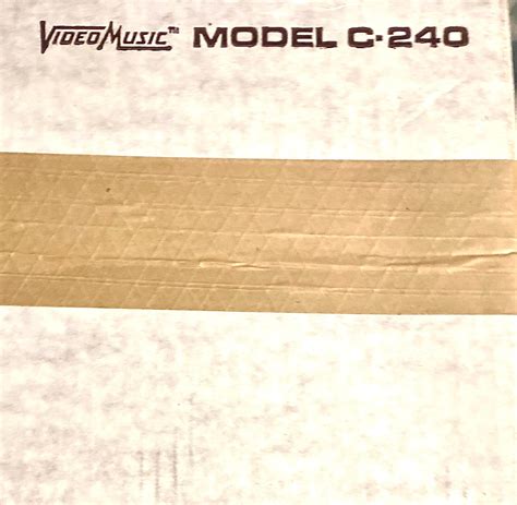 Rare 1970s Vintage Atari Video Music C240 Electronic Music Visualizer