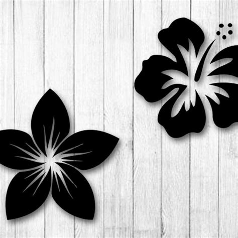 Hawaiian Flower Svg Etsy