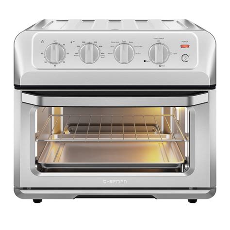 Chefman 21 Quart Stainless Steel Knobs Air Fryer Rj50 Ss M20 At