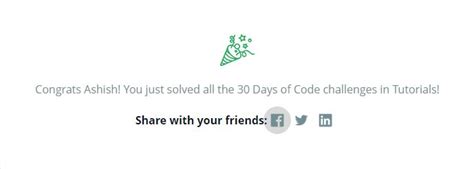 ashish gavade on linkedin 30daysofcodechallenge hackerrank