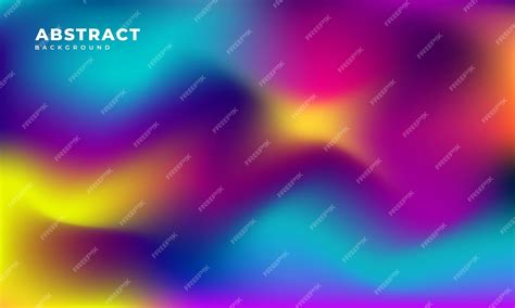 Premium Vector Colorful Fluid Gradient Mesh Background Template Copy Space For Poster Banner