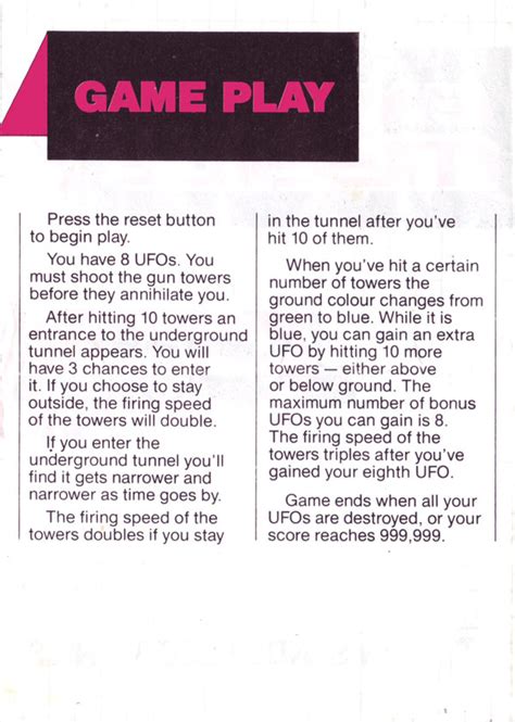 Atari 2600 Vcs Exoset Missile Scans Dump Download Screenshots Ads Videos Catalog