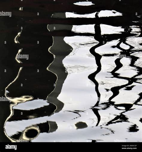 Abstract Photograph A Play On Light Showing Reflected Pattern Line