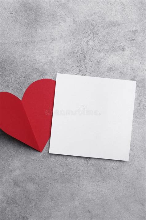 Blank Square Valentines Card Mockup Empty Card Mock Up With Copy Space