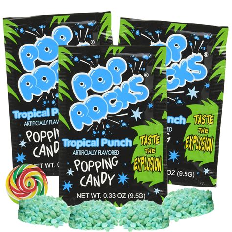 Pop Rocks Fizzing Candies Mmf7 Tropical Fruit Flavored Popping Candy