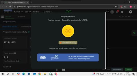 Day 1 My Problem Solving Journey Begins Tackling Potd From Leetcode And Geeksforgeeks 🚀 By