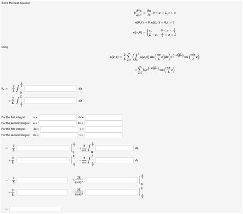 Solved Solve The Heat Equation Chegg