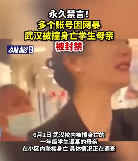 永久禁言！多个账号因网暴武汉被撞身亡学生母亲被封禁手机新浪网