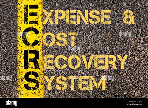 Concept Image Of Business Acronym Ecrs As Expense And Cost Recovery