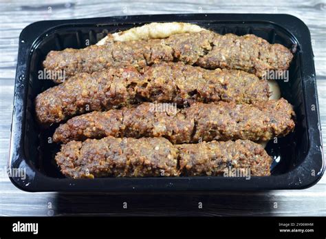 Kufta Middle Eastern Arabic Cuisine Traditional Food Beef Kofta Kebab