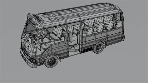 Hong Kong Red Mini Bus 3d Model Turbosquid 1991693