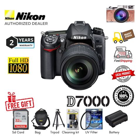 Nikon D7000 18 55mm Vr Ii Original With Free Extra Battery Original