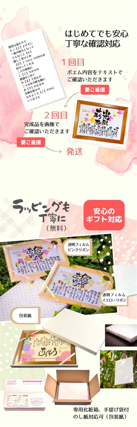 【楽天市場】退職祝い 感謝状 おもいやりポエム 小さめサイズ 名入れ 1人～2名様 上司 同僚 男性 女性 退職 定年退職 お祝い 父 母