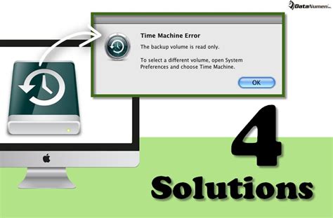 4 Solutions To The Backup Volume Is Read Only Error When Using Time
