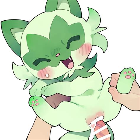 Youjo Modoki Sprigatito Nintendo Pokemon Absurdres Highres 1boy