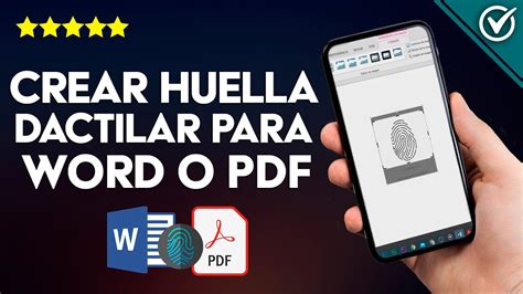 Cómo poner mi HUELLA DIGITAL online en un documento Word o PDF Huella