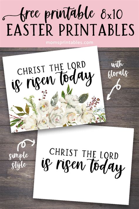Easter Printables 8x10 Moms Printables