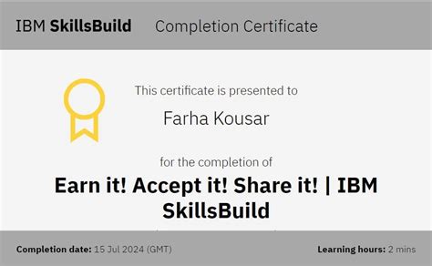 Farha Kousar On Linkedin Artificialintelligence Ibmskillsbuild Ibm