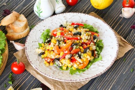 Салат с кускусом и овощами - рецепт с фото пошагово