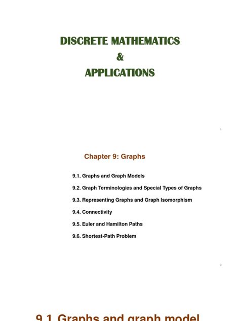 chap9 10 graphs trees ht pdf vertex graph theory graph theory