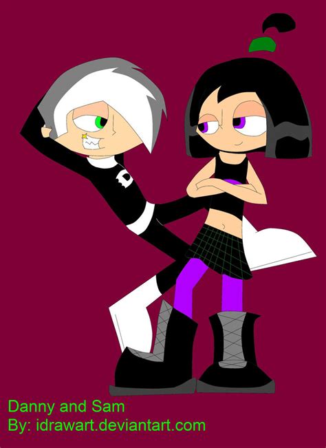 Danny Phantom And Sam Manson By Idrawart On Deviantart