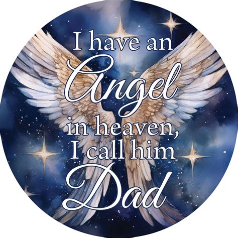 Angel Dad Accent Magnet Custom Decor