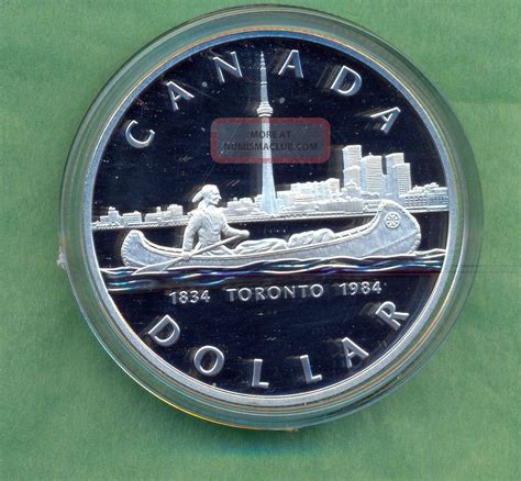 Canada 1 1984 Anniversary Of Toronto Silver