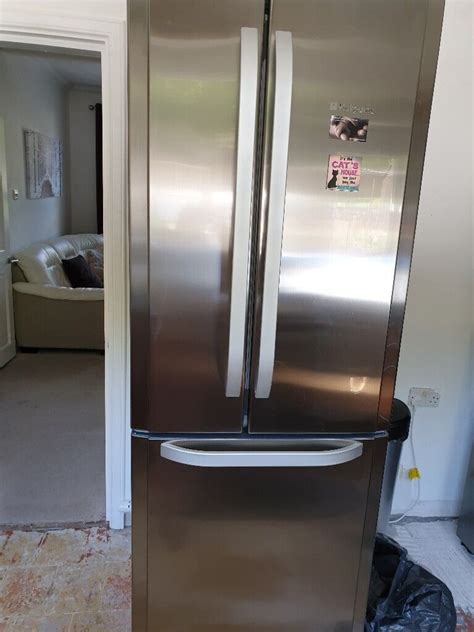 Hotpoint Stainless Steel Small American Fridge Freezer Only 1 Year