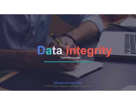Data Integrity Ppt