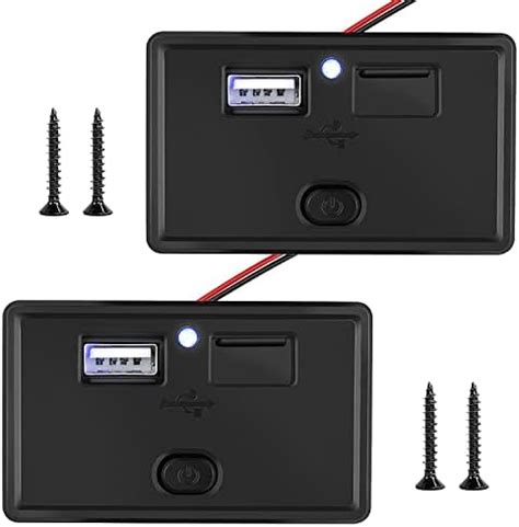 2Pcs Prise De Chargeur USB Double Voiture 4 8A Prise 12V 24V Camping
