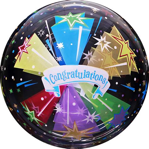 20 Congratulations Bubble Balloons A Burst Of Colors