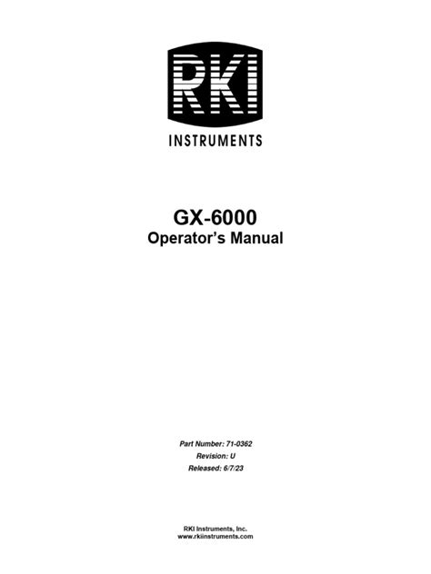 Gx 6000manual Pdf Light Emitting Diode