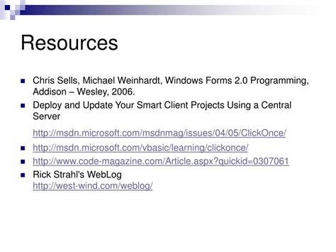 Ppt Clickonce Deployment One Click Deployment Powerpoint