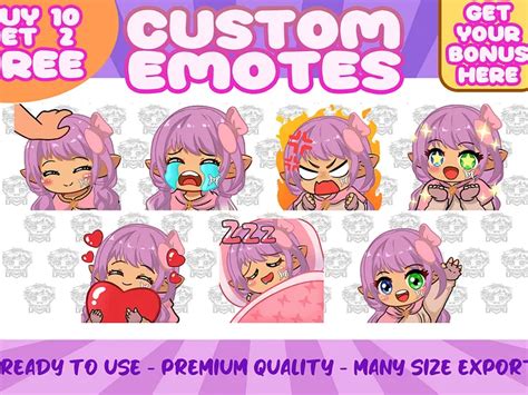 Vtuber Emotes Designs Themes Templates And Downloadable Graphic