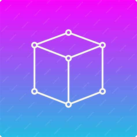 Ícono Del Cubo Vector Premium