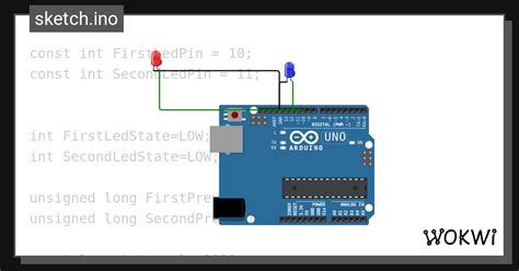 Led Wokwi ESP STM Arduino Simulator