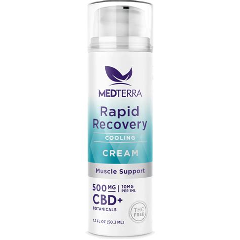 Medterra Cbd Topical Rapid Recovery Cooling Cream 250mg 500mg