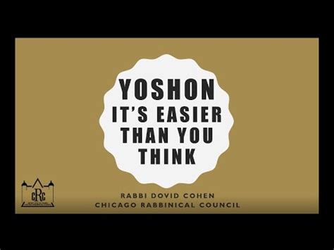 Yoshon Its Easier Than You Think YouTube
