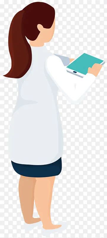女人 穿着实验室外套拿着平板电脑的女人png图片素材下载图片编号11322750 Png素材网