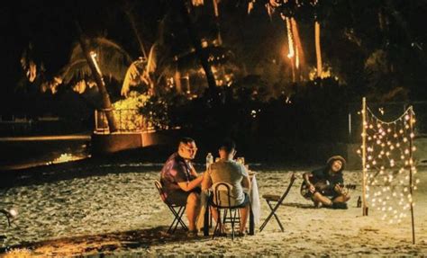 Private Romantic Dinner Setup By The Beach In Siargao Island A Perfect
