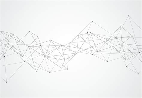 Abstract Connecting Dots And Lines With Geometric Background Modern