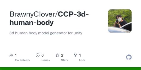 GitHub BrawnyClover CCP 3d Human Body 3d Human Body Model Generator