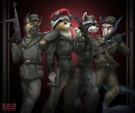 Raid Ww2 Furry Group Commission [c] — Weasyl