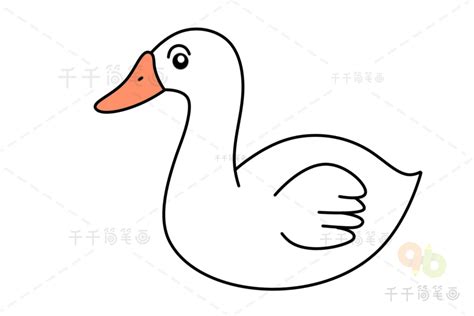 鹅简笔图 简笔 简笔画花 大山谷图库