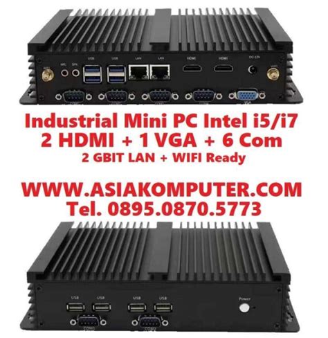 Promo Industrial Mini Pc I7 Dual Lan 2 Hdmi 1 Vga 6 Serial Komputer