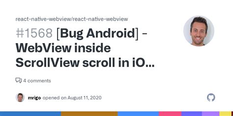 Bug Android Webview Inside Scrollview Scroll In Ios But No In