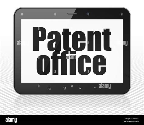 Law Concept Tablet Pc Computer With Patent Office On Display Stock