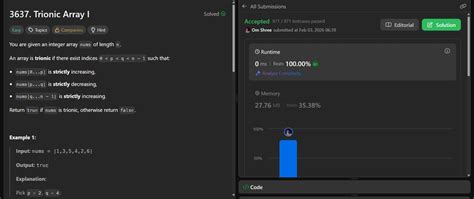 🏔️ Beginner Friendly Guide Trionic Array I Problem 3637 C