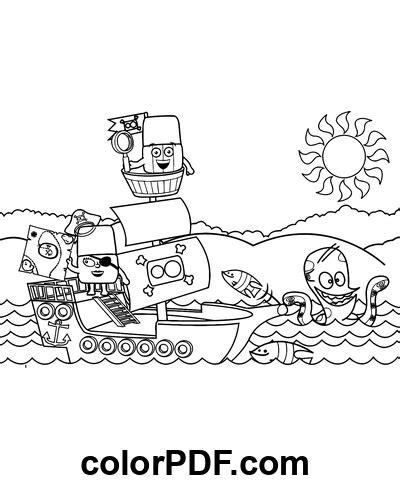 Pirati Di Alphablocks Disegni Da Colorare E Libri In Pdf